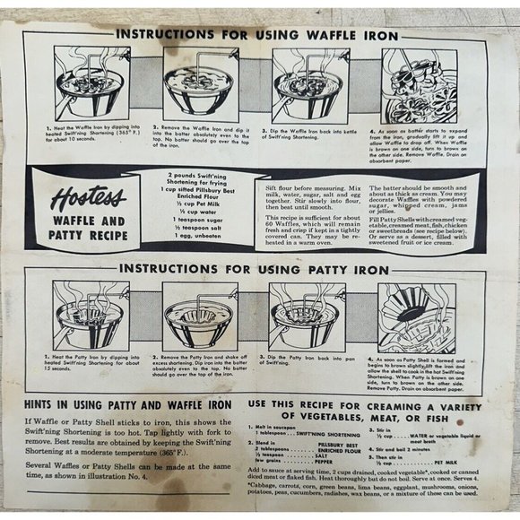 BONLEY | Kitchen | Vintage Bonley Handi Hostess Kit Waflette Patty ...